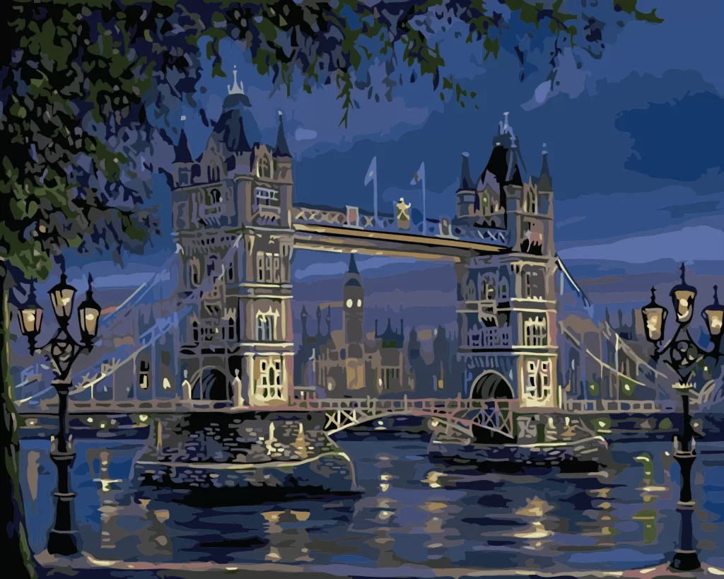 London Bridge Paint by Numbers - Paint My Numbers